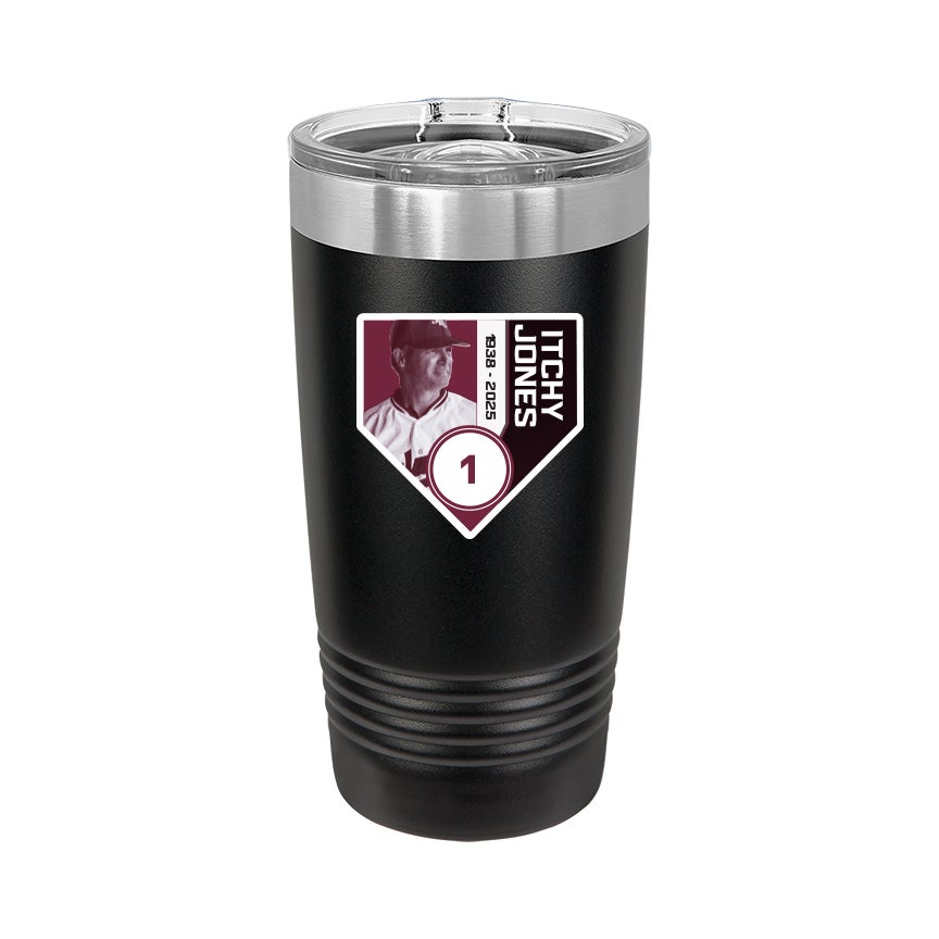 Itchy Jones Tribute 20oz Black Stainless Steel Tumbler | The Printing Plant